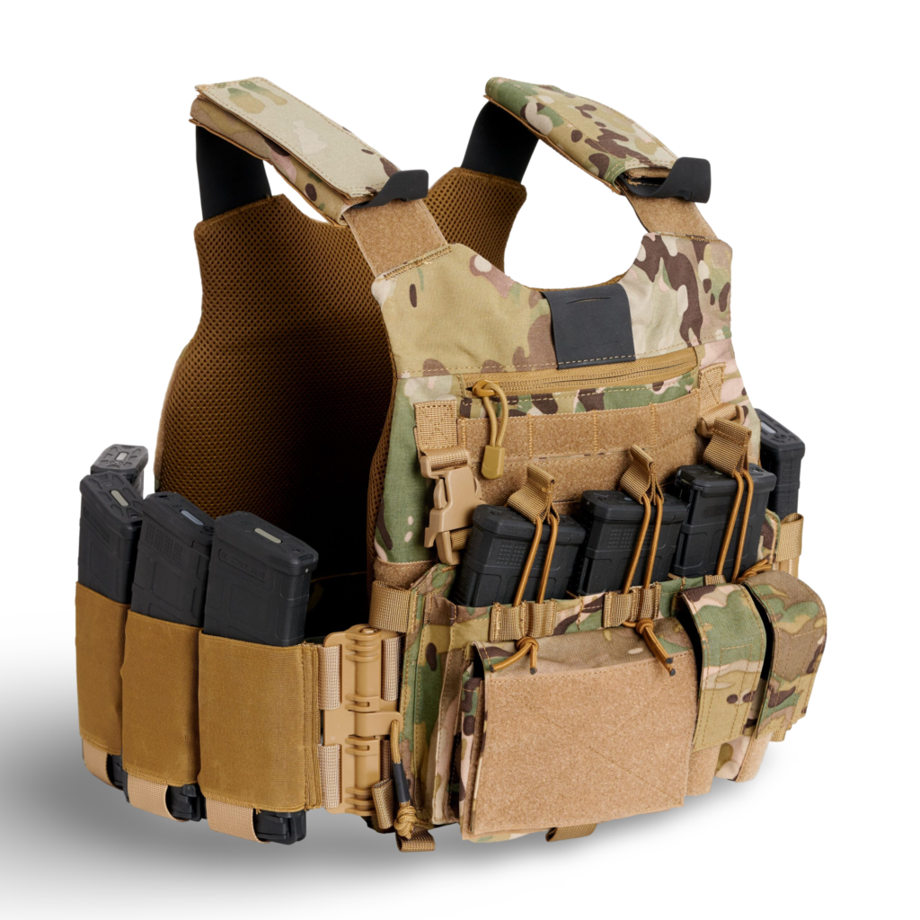 TRAKR PRO PLATE CARRIER - Camo, Tan, or White Camo - Guard Dog Body Armor
